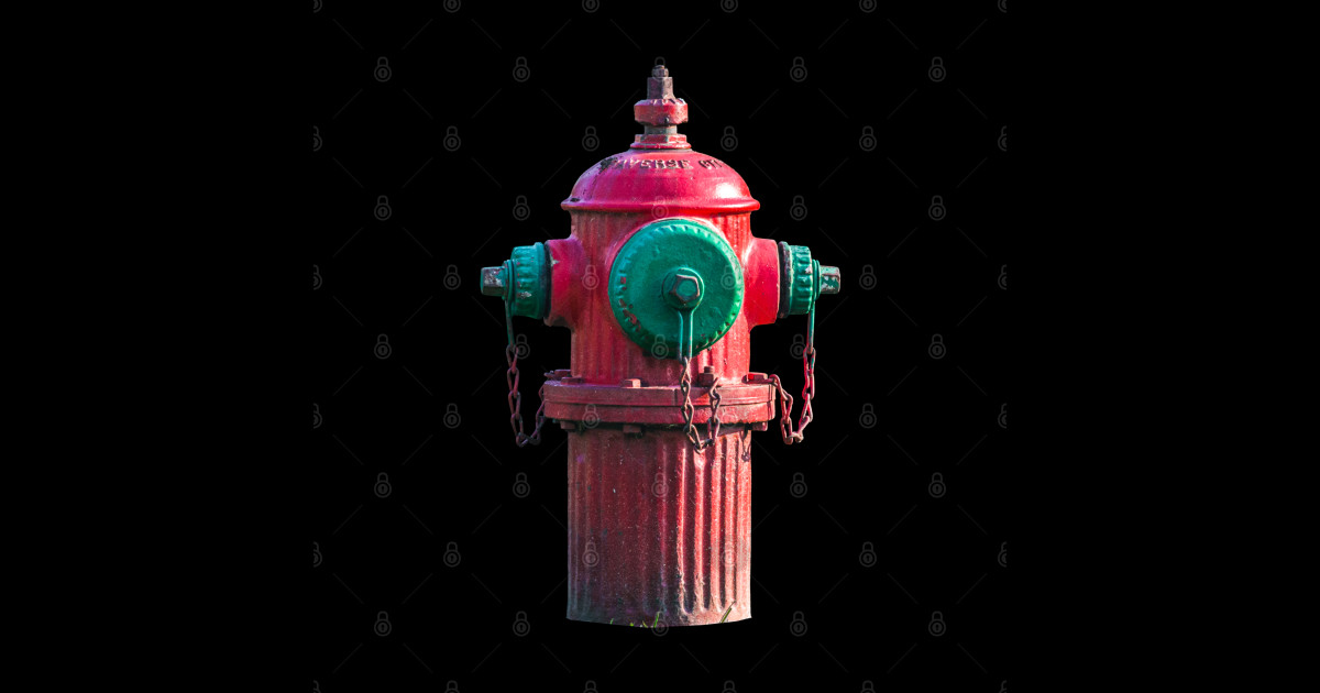 Fluted TCIW Red Fire Hydrant - Fire Hydrant - Sticker | TeePublic