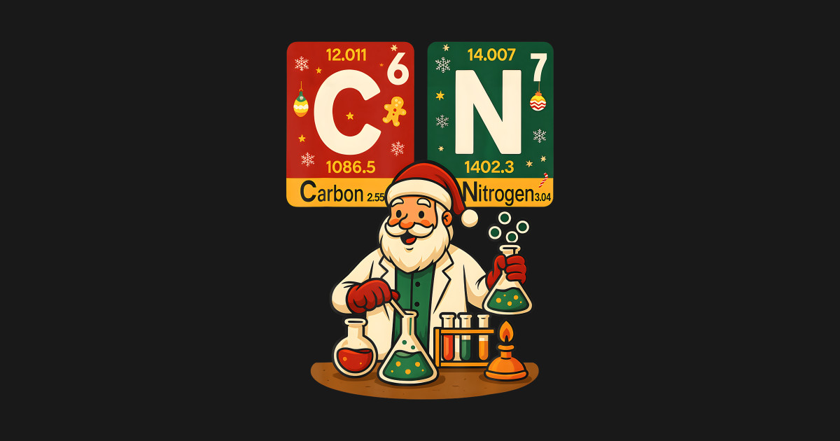 Science Carbon Nitrogen Six Seven 6 7 - Funny Science Meme - T-Shirt ...
