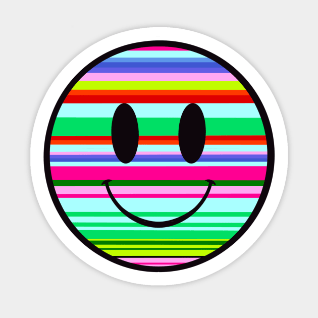 Serape Happy Face - Smiley Face - Sticker | TeePublic