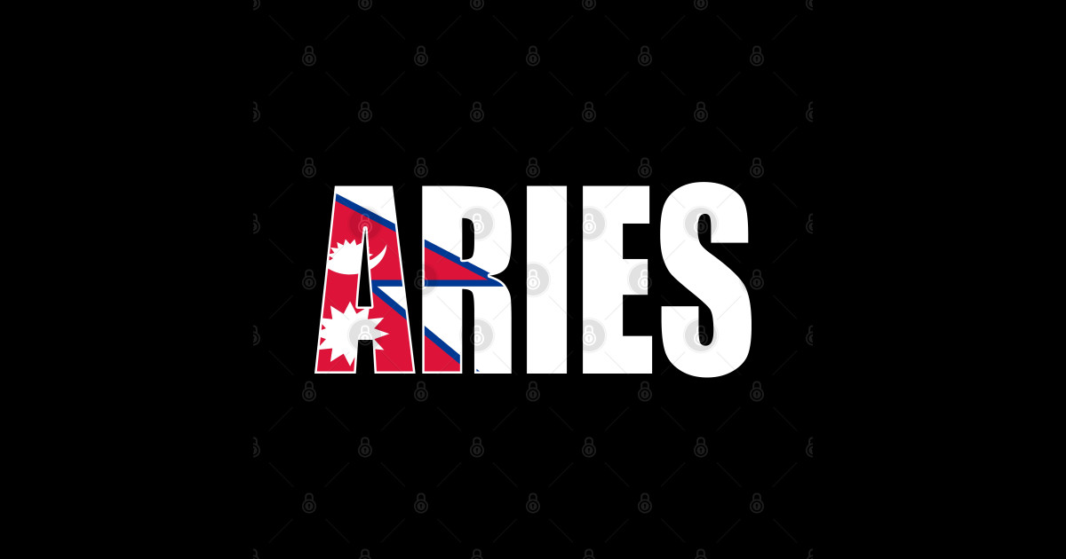Aries Nepalese Horoscope Heritage DNA Flag - Aries Nepalese - Sticker ...