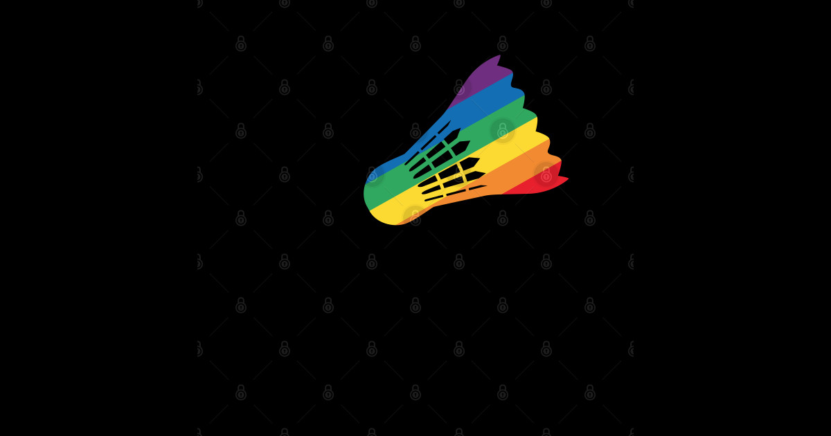 colourful rainbow Badminton, for gay badminton players - Gay Badminton ...