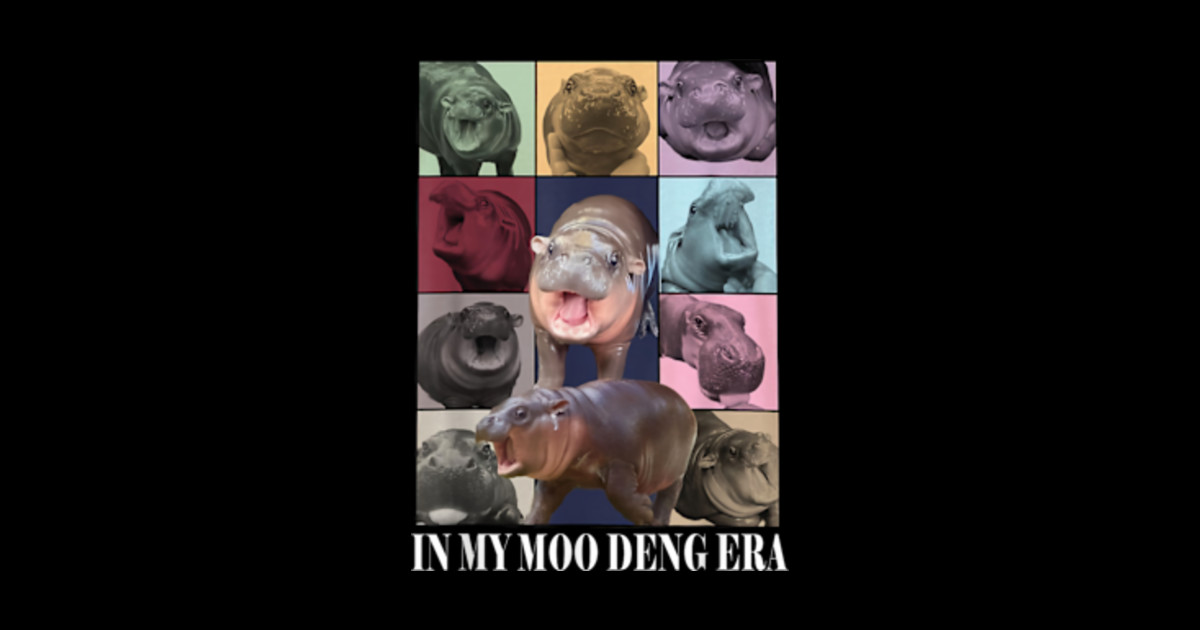 In My Moo Deng Era , Moo Deng Lover - Moo Deng - Posters and Art Prints | TeePublic