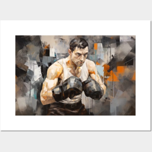 Boxer Boxing Sport Painting Abstract Art Decor - Boxer - Posters and ...