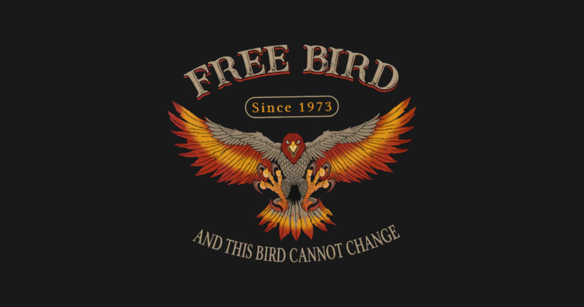 free bird 1973 - Lynyrd Skynyrd - T-Shirt | TeePublic