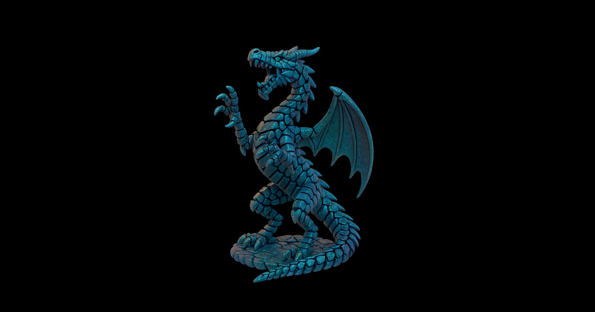 Iridescent Segmented Dragon – 3D Printed Style - Segmented Dragon ...