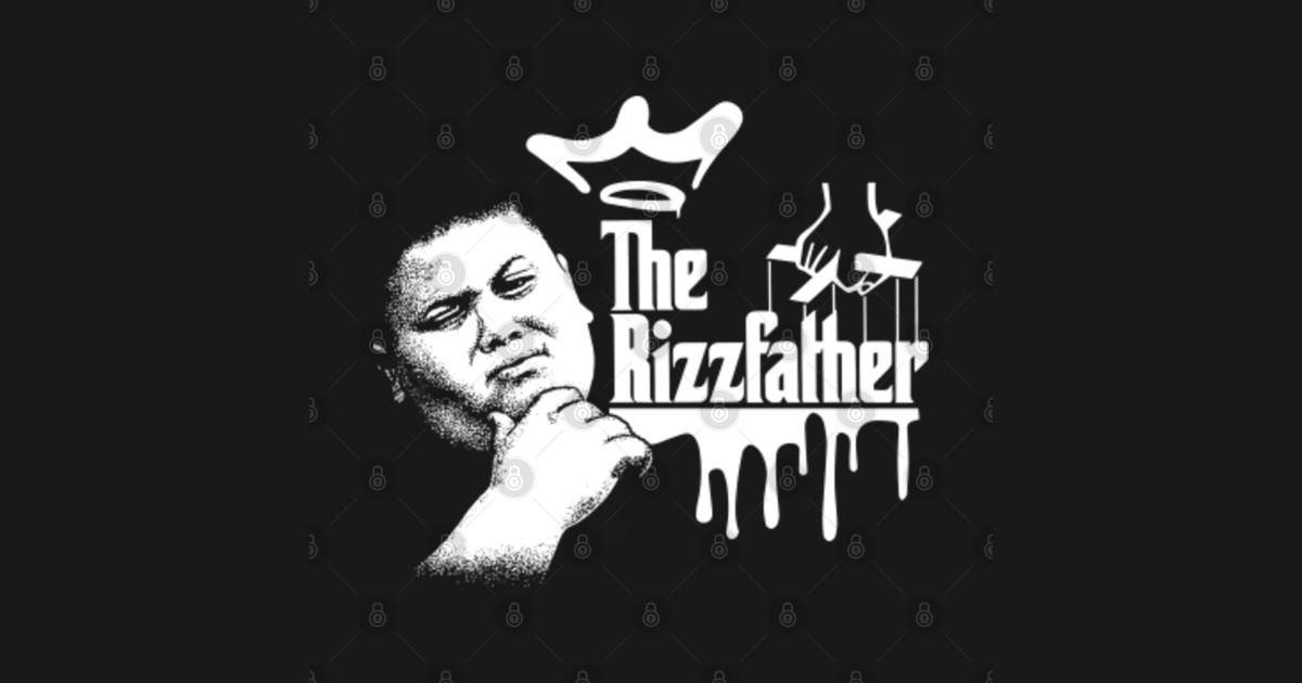 Vintage The Rizzfather Rizzler Funny Meme Men Women - The Rizzler - T ...