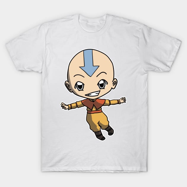 Avatar The Last Airbender Chibi Aang sticker - Avatar - T-Shirt | TeePublic