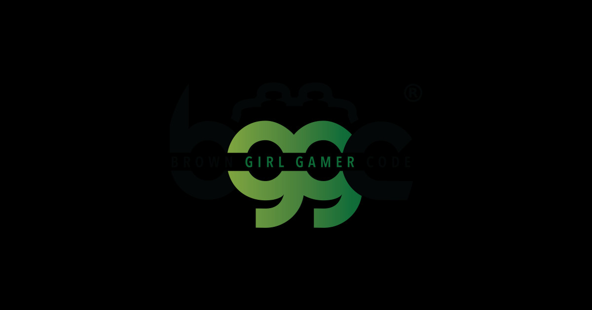 Brown Girl Gamer Code Horizontal Logo - Light Mode - Brown Girl Gamer Code - Sticker | TeePublic