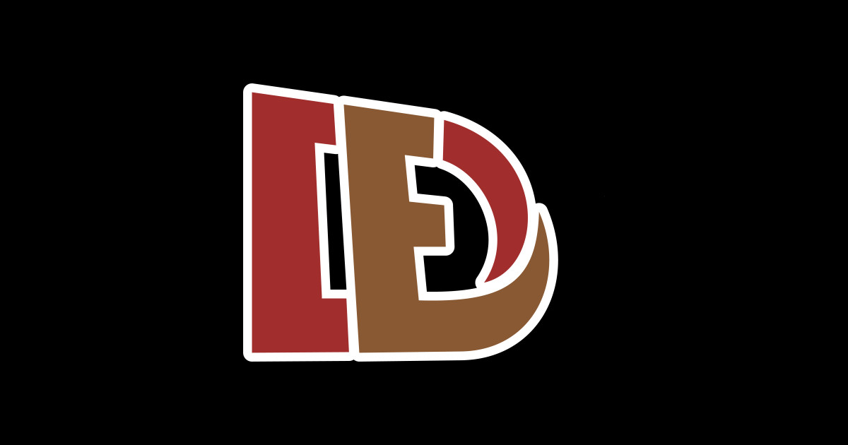 Letter DE or ED Sticker vector logo design. Initial letter ED logotype ...