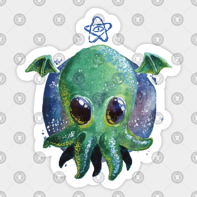 Cute Cthulhu - Cthulhu - Sticker | TeePublic