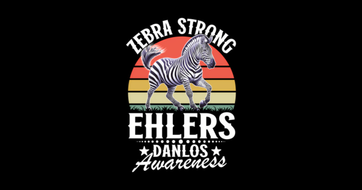 Strong Zebra Ehlers Danlos Syndrome - Strong Zebra - Sticker | TeePublic