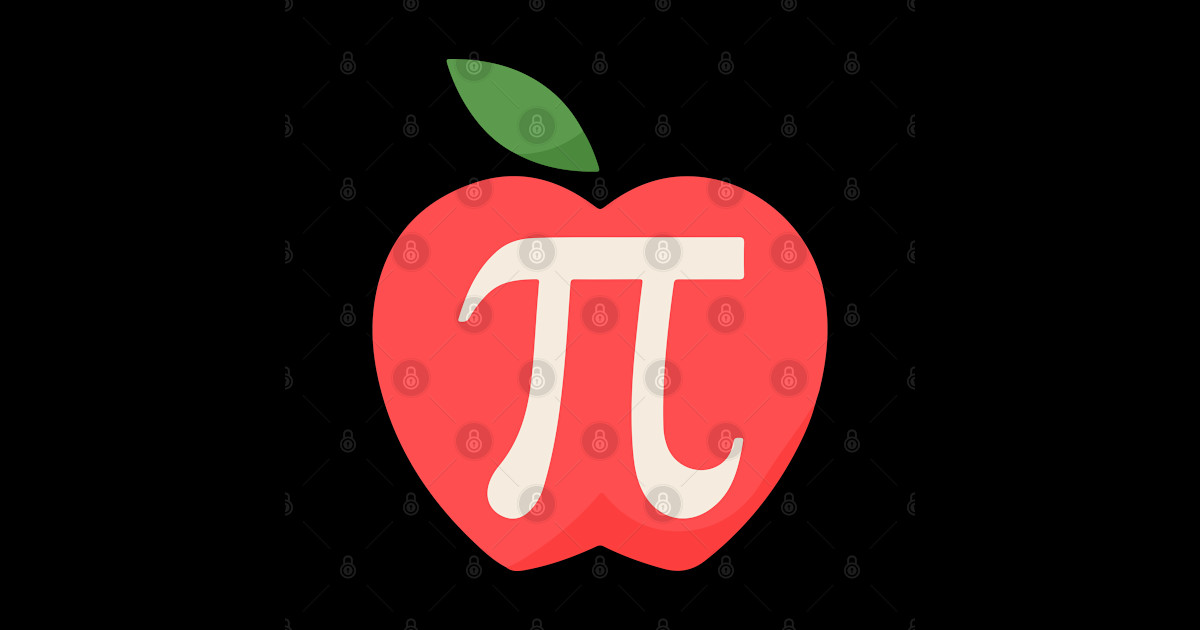 Apple Pie Pi 3.14 Math Funny Circle Ratio Back to School Design - Pie ...