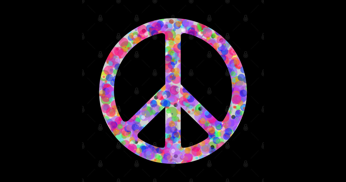 World Peace Sign Vibrant Art Graffiti Activist - World Peace Sign ...