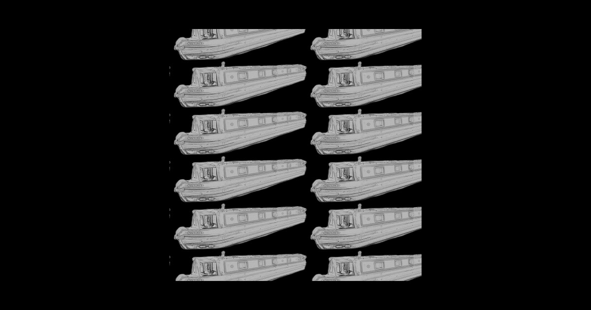 narrowboat pattern - no problem - Bywhacky - Sticker | TeePublic