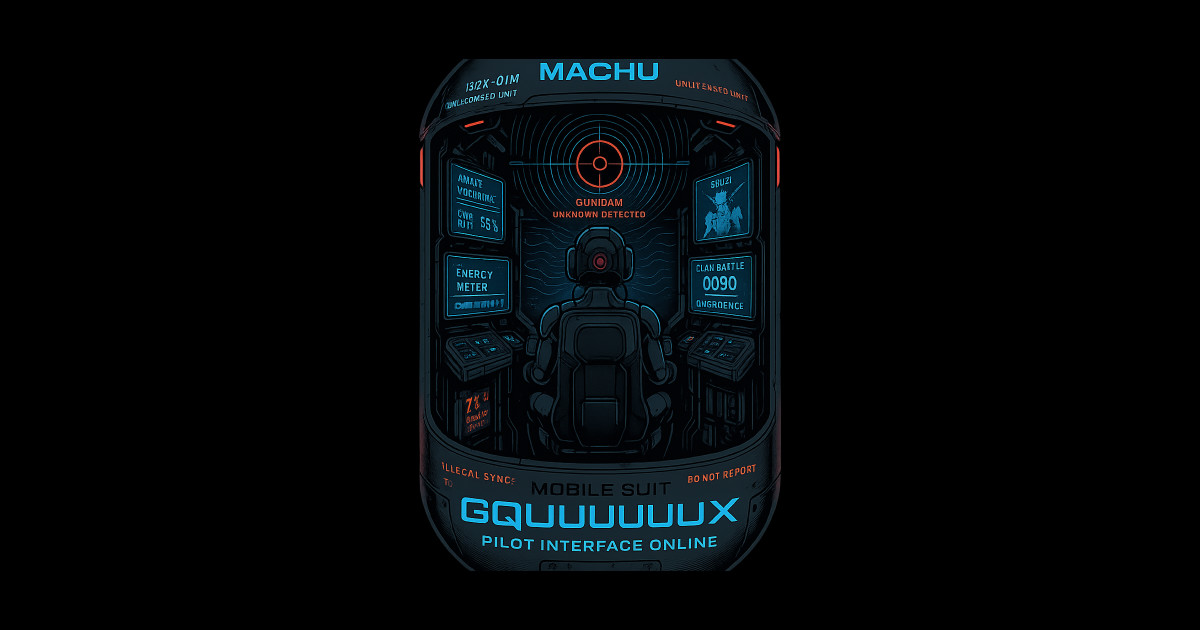 Mobile Suit Gundam GQuuuuuuX - Mobile Suit Gundam - Sticker | TeePublic