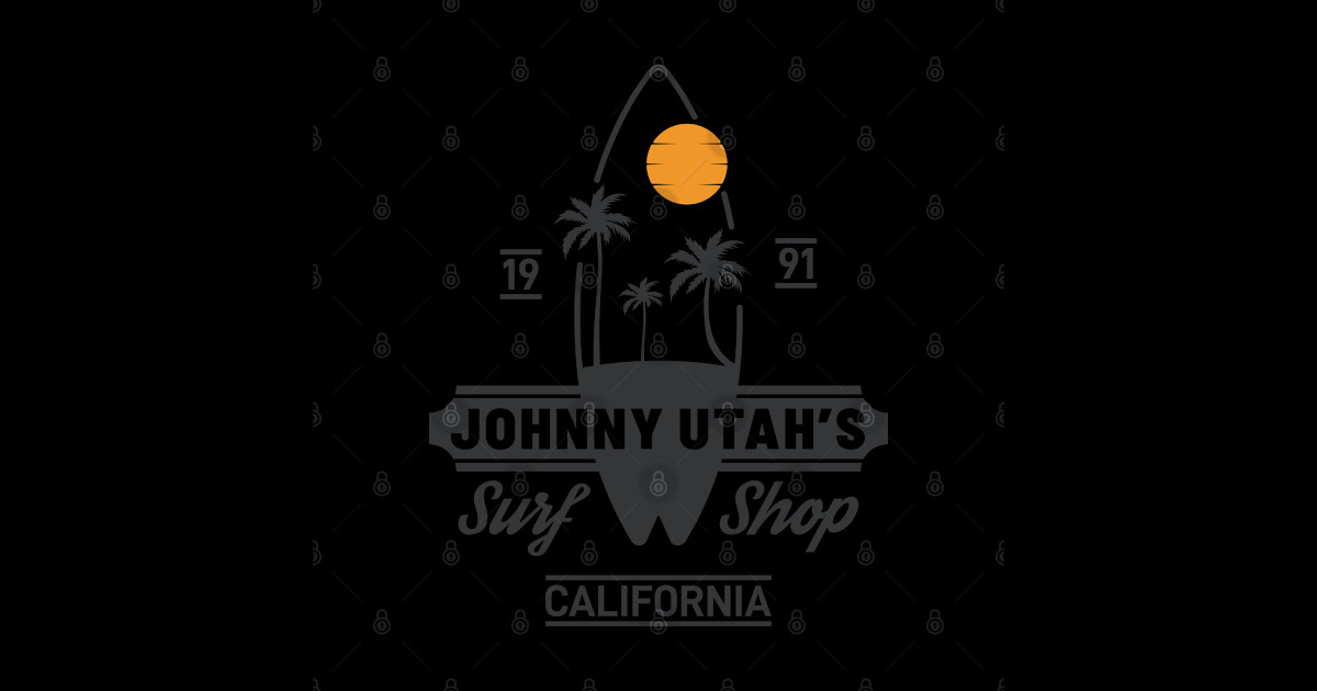 Johnny Utah's Surf Shop, Point Break - Point Break - Sticker | TeePublic