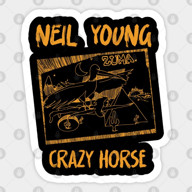 neil-young-crazy-horse - Neil Young - Sticker | TeePublic