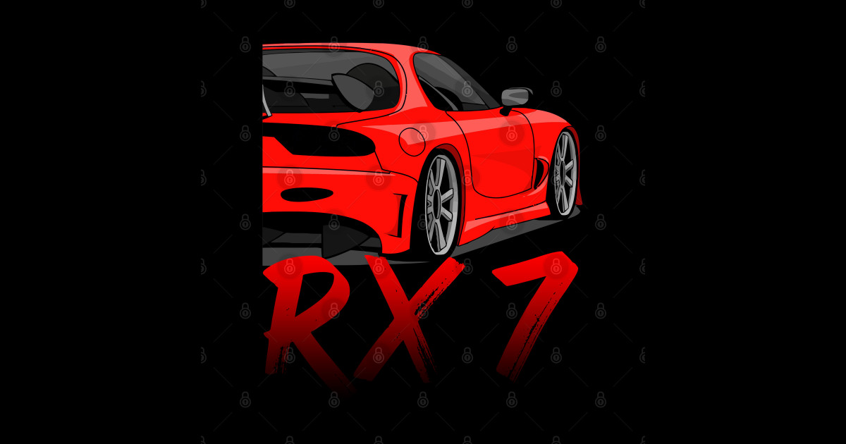 RX7 JDM Engine - Mazda Rx7 - Sticker | TeePublic