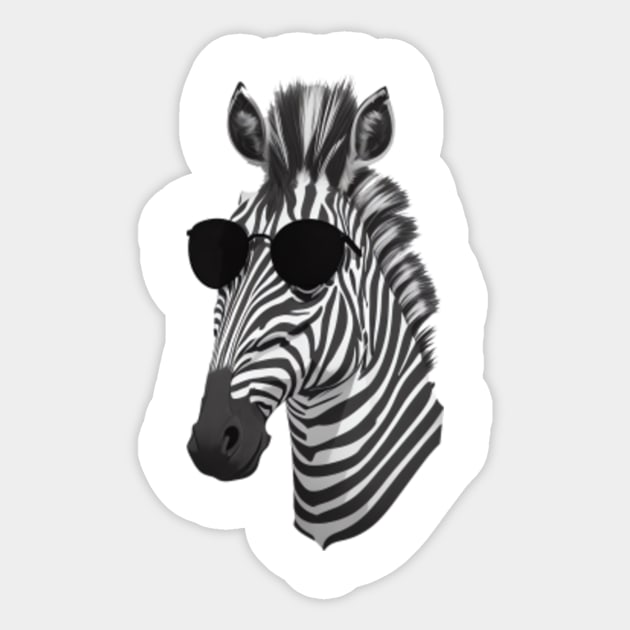 Zebra - Zebra - Sticker | TeePublic
