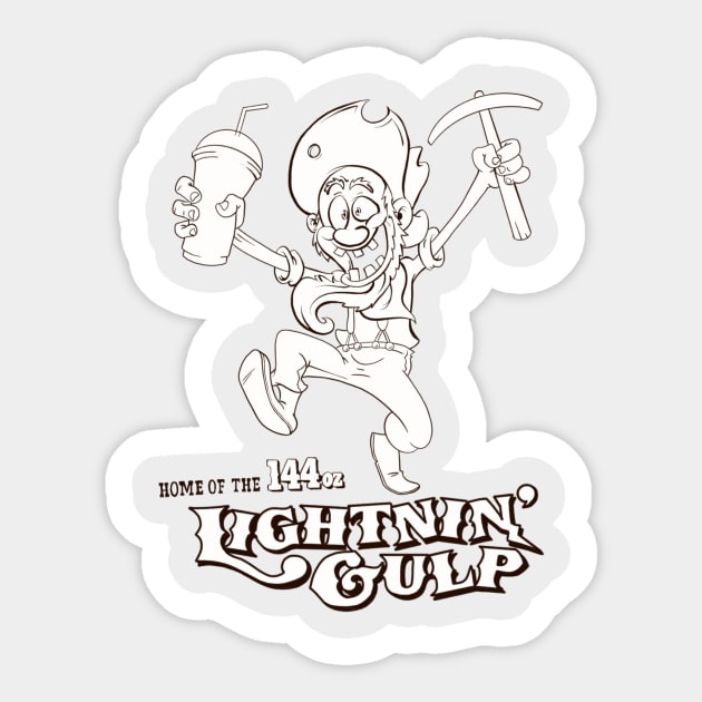 Lightning Gulp - Hhn - Sticker | TeePublic