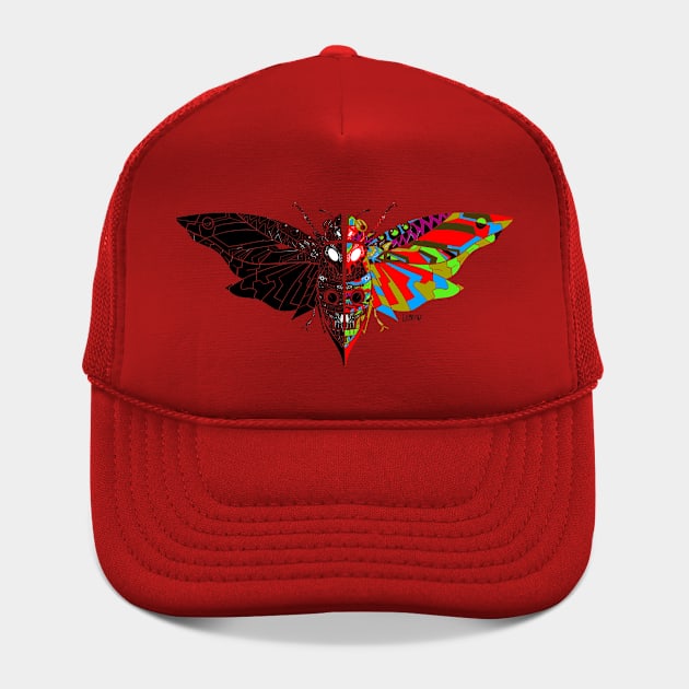 cicada in death art monster ecopop wallpaper - Cicada - Hat | TeePublic
