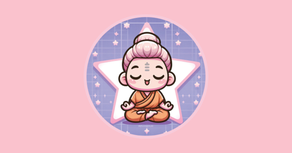 Chibi Budda God Meditating - Buddah - T-Shirt | TeePublic