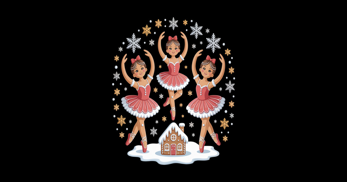 Ballet Gingerbread Dance Santa Christmas Snow - Ballet Gingerbread ...