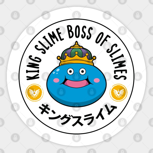 King Slime Emblem - Dragon Quest Slime - Sticker | TeePublic