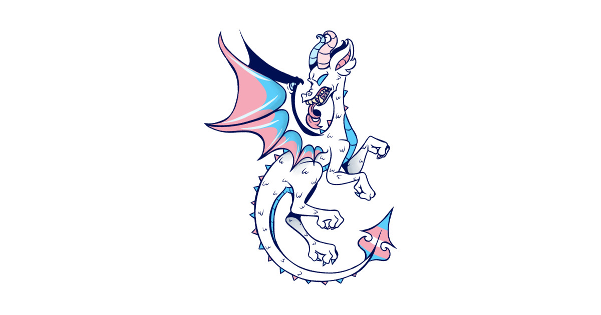 Trans Dragon - Transgender - T-Shirt | TeePublic