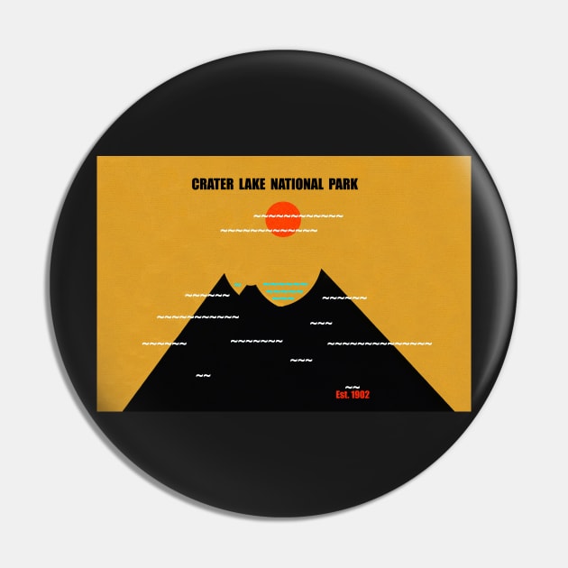 Crater Lake National Park - Crater Lake National Park - Pin | TeePublic