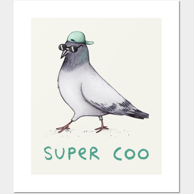 Super Coo - Pigeon - Posters and Art Prints | TeePublic