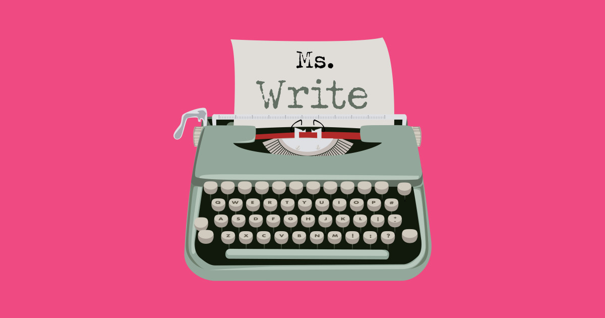 Ms. Miss write Right Typewriter - Engagment Gifts - T-Shirt | TeePublic