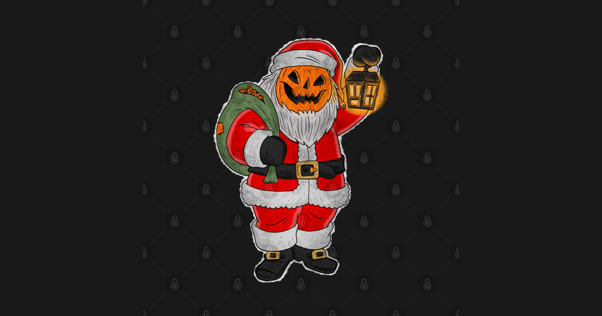 Jack O' Santa - Christmas - T-Shirt | TeePublic