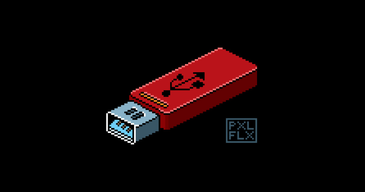 Isometric Pixel Art USB - Usb Flash Drive - Posters and Art Prints ...