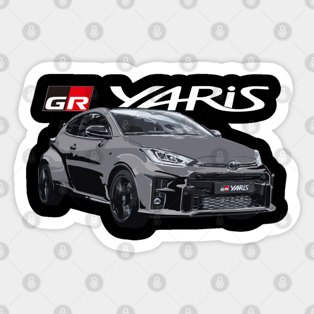 GR YARIS BLACK - Toyota Gr Yaris - Sticker | TeePublic