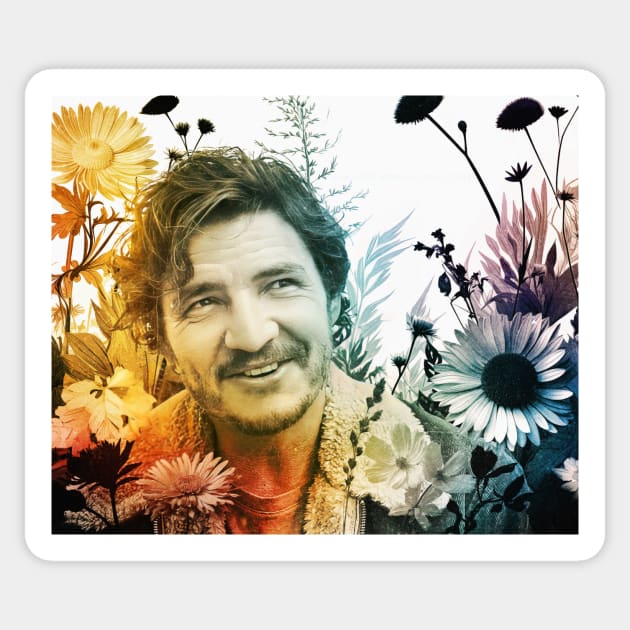 Pedro Pascal in Every Color - Pedro Pascal - Sticker | TeePublic