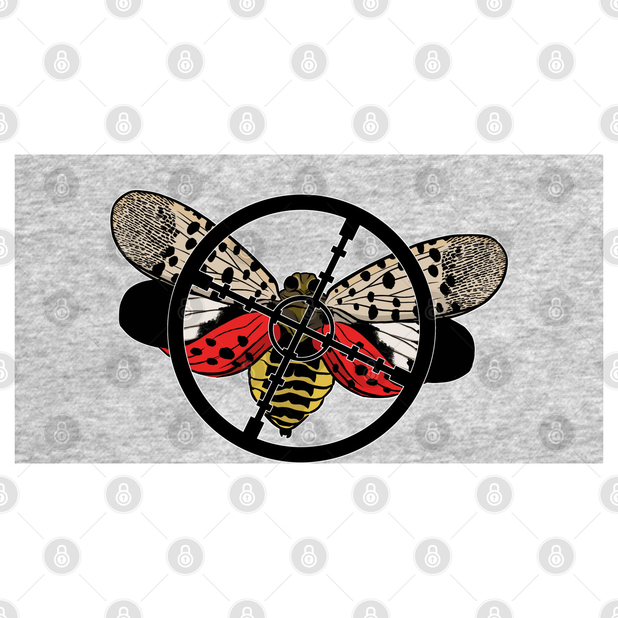 Spotted Lantern Fly Target - Spotted Lantern Fly - T-Shirt | TeePublic