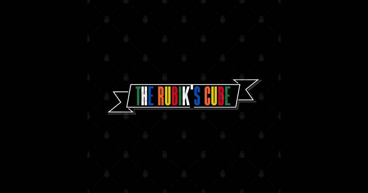The Rubiks Cube Banner - Rubiks Cube - Sticker | TeePublic