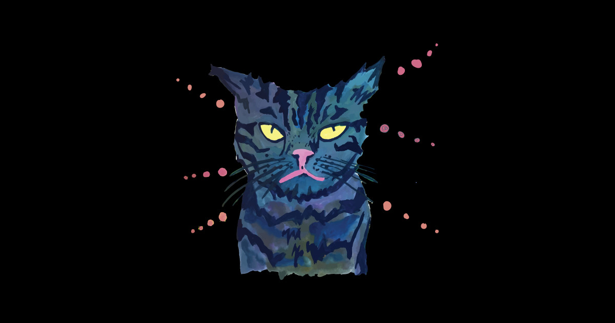 Angry Cat - Angry Cat - Posters and Art Prints | TeePublic