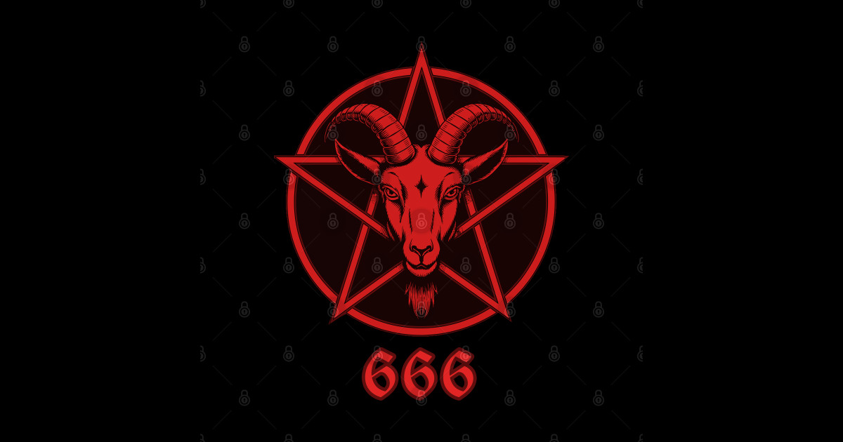 666 Red Goat - Metalhead - Sticker | TeePublic