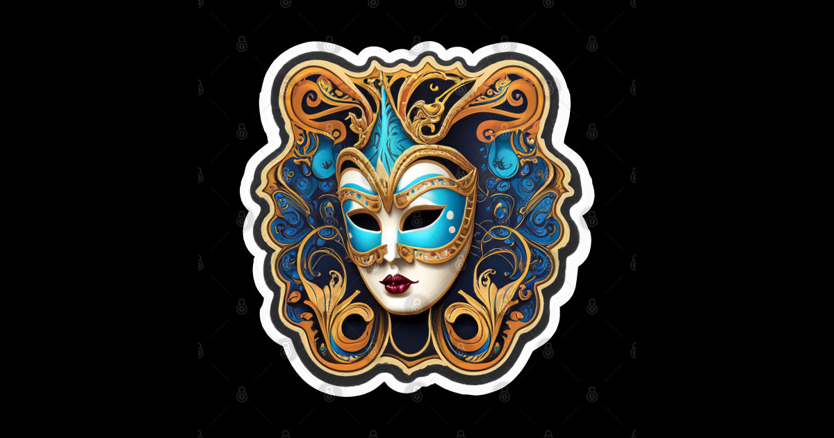 mask - Masquerade Mask - Sticker | TeePublic