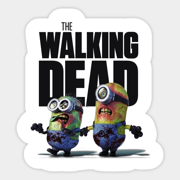 Dead Minions Walking - Funny - Sticker | TeePublic