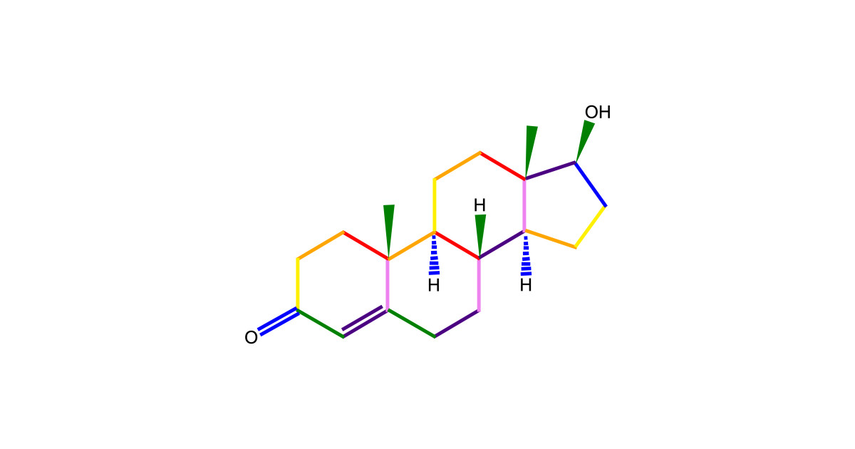 Testosterone Molecule Rainbow Chemistry - Testosterone - Kids T-Shirt ...