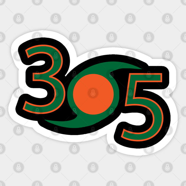 305 Cane fan - 305 - Sticker | TeePublic