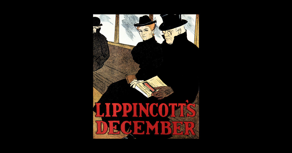 LIPPINCOTT'S DECEMBER Monthly Magazine Cover Poster by Joseph J Gould ...