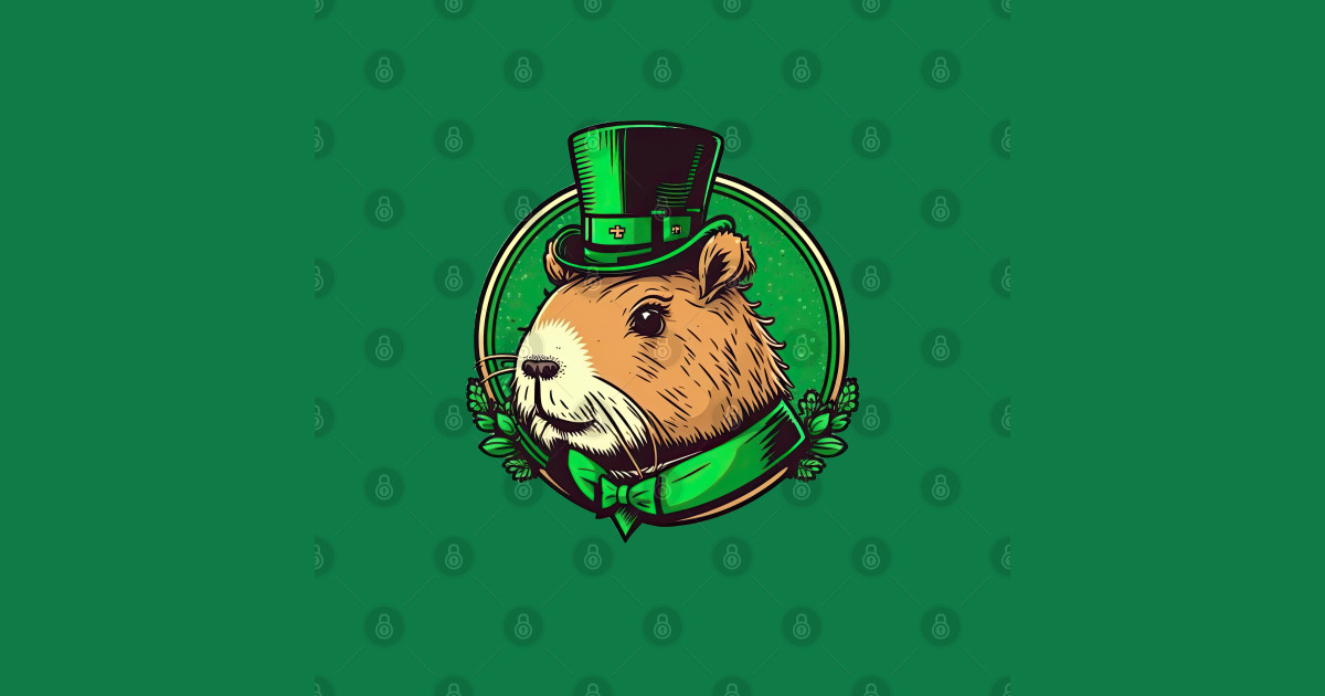 Capybara St. Patrick's Day - St Patricks Day - T-Shirt | TeePublic