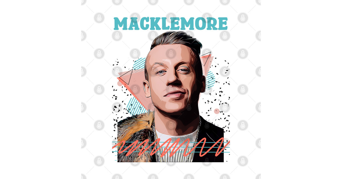 Macklemore Fan Art Retro Design // Vintage - Macklemore - T-Shirt ...