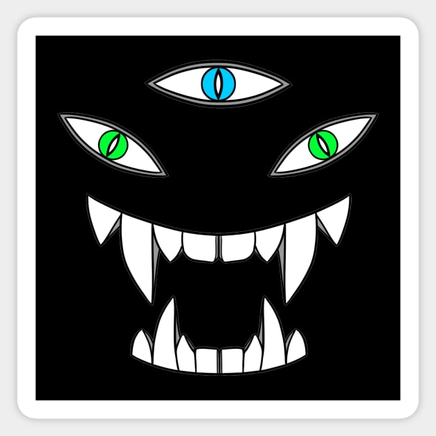 cute monster face - Monster - Sticker | TeePublic