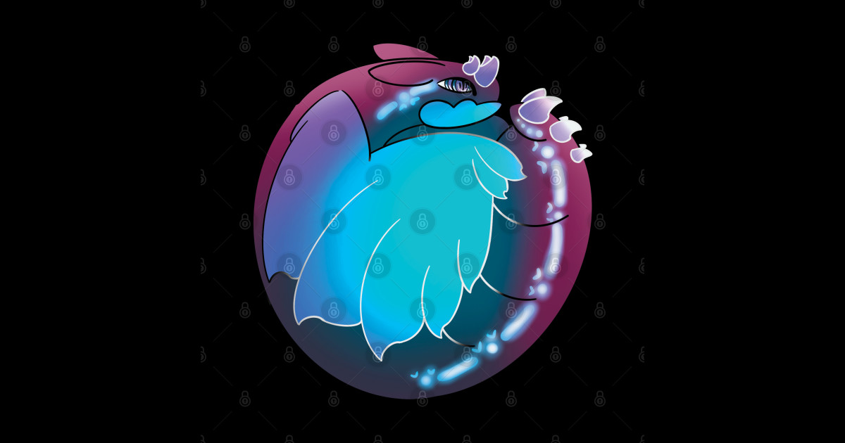 Curled Dragon Blue Raspberry :: Dragons and Dinosaurs - Curled ...