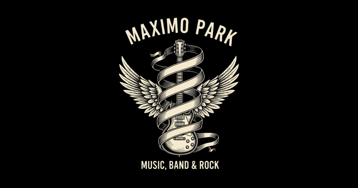 Maximo Park Guitar Wings - Maximo Park Guitar Wings - Sticker | TeePublic